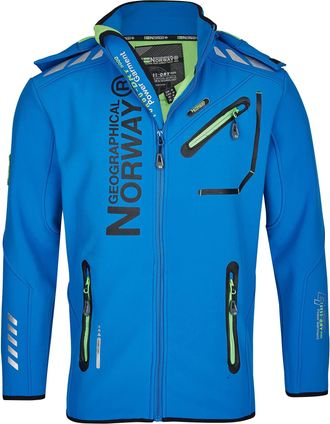 Geographical Norway Herren Softshell Jacke mit urbandreamz Beanie - RO Royal -M