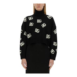 Dolce & Gabbana Pull Collo Alto - - Knitwear - Damen - Schwarzk - S