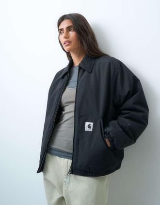 Carhartt Work in Progress Stanwood Jacke mit Ballonsaum in Schwarz