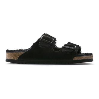 Birkenstock Arizona Shearling Sandalen - - Shoes - Herren - Schwarzk - 41 EU