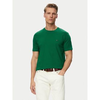 Tommy Hilfiger T-Shirt Ess Seasonal MW0MW39995 Gr&uuml;n Regular Fit