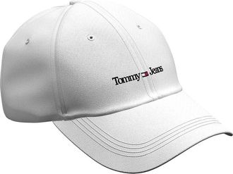 Tommy Jeans Herren Cap Sport Cap mit Logo, Weiß (White), Einheitsgröße
