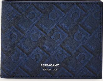 Ferragamo Herren Brieftasche Ferragamo Monogram Blau