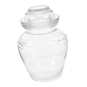 Happyyami Haushaltsgurkenglas Aus Bleifreiem Glas Mit Versiegeltem Deckel Gro&szlig;es Einmachglas F&uuml;r Fermentation Und Lebensmittelaufbewahrung Luftdicht Und Geruchl