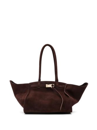 Benedetta Bruzziches sac port&eacute; &eacute;paule en daim - Rouge