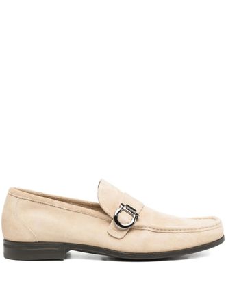Ferragamo Loafer mit Gancini-Detail - Braun