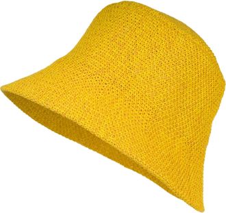 styleBREAKER Hut Fischerhut aus Papierstroh - Knautschhut