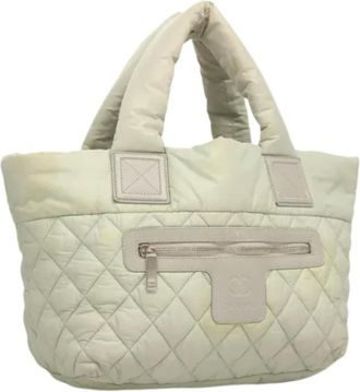 Chanel Pre-owned Nylon sacs-chanel - Femme - Pre-owned - Gris - Taille: ONE Size
