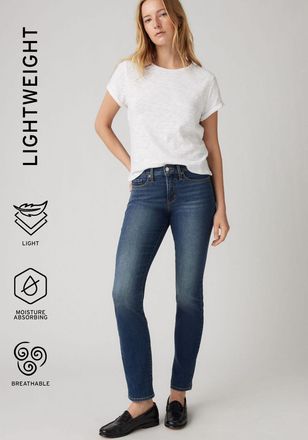 Levi's Gerade Jeans LEVIS 314 Shaping Straight, Damen, Gr. 26, L&auml;nge 30, blau (zealous blau), Denim/Jeans, Obermaterial: 80% Baumwolle, 19% Polyester, 1% Ela