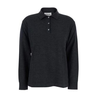P.A.R.O.S.H. Classic Polo - - Tops - Damen - Grau - S