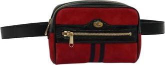 Gucci Pre-owned Daim sacs-bandouliere - Femme - Pre-owned - Rouge - Taille: ONE Size
