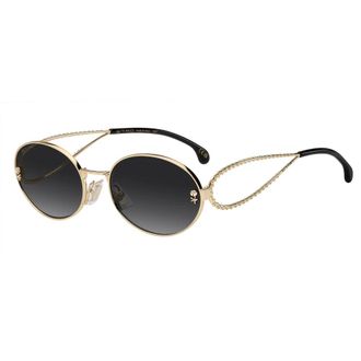 Etro Schwarze Gold Sonnenbrille Grau Get&ouml;nt - - Accessories - Damen - Schwarzk - 57 MM