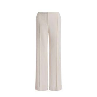 Alberta Ferretti Femme, Pantalons, Blanc, Taille: 40 FR Pantalon de tailleur Cady