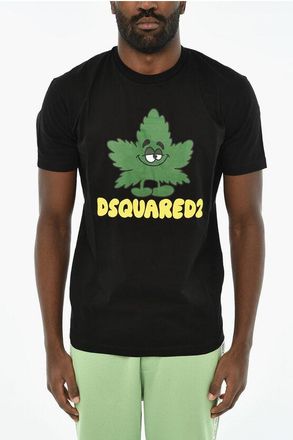 Dsquared2 Cotton Crew-neck T-shirt with Print size L