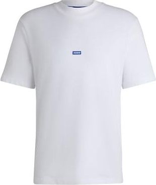 HUGO BOSS Hommes Nieros T-Shirt en Jersey de Coton avec Patch Logo