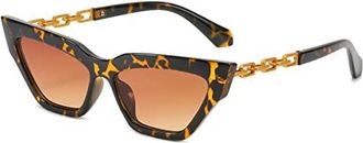 Generic Chaîne oeil de chat pour hommes et femmes lunettes de soleil décoratives pour tir de rue vacances en plein air (couleur : C, taille : moyen) 2026