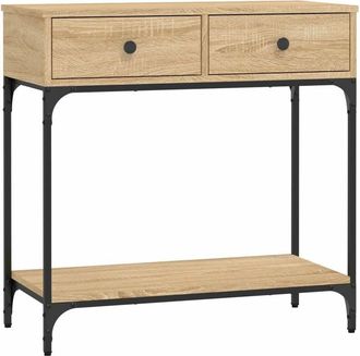 vidaXL Konsolentisch Sonoma-Eiche 75x34,5x75 cm Holzwerkstoff - Vidaxl
