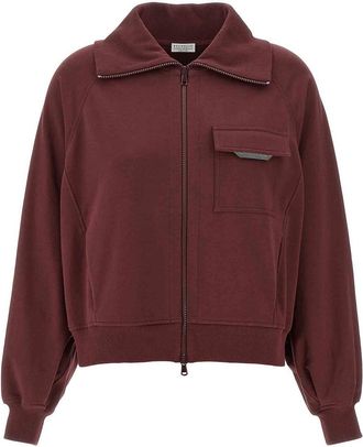 Brunello Cucinelli Sweatshirt - Dunkelrot