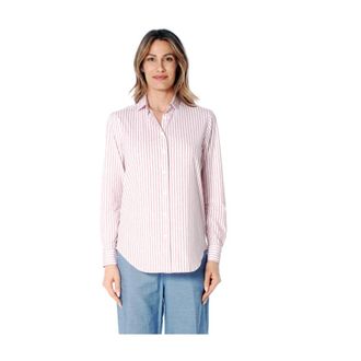 Caliban Femme, Blouses et Chemises, Multicolore, Taille: 38 FR Camicia in tessuto tecnico no stiro