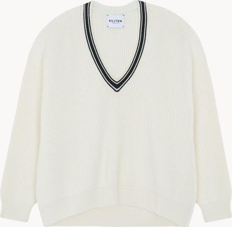 Kujten Pull cachemire femme col V - Pull Eliane