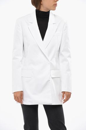 Valentino Doppelreihiger Blazer Aus Baumwolle Mit Druckkn&ouml;pfen Valentino