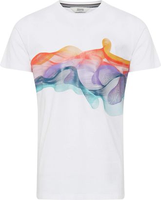 Solid SDPedro Herren T-Shirt Kurzarm Shirt mit Print und Rundhalsausschnitt Regular Fit, Größe:3XL, Farbe:White (110601)