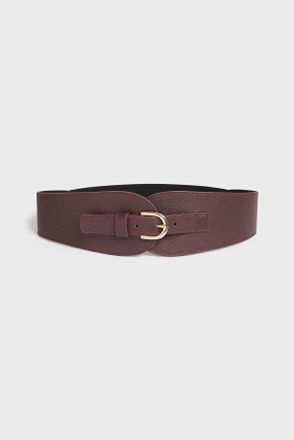 Gerard Darel CEINTURE CORSET EN CUIR GRAIN&Eacute; - OLYMPE - Bordeaux