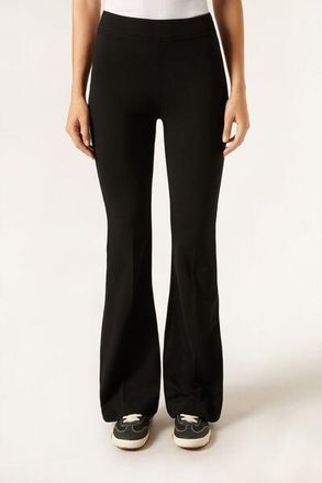 Calzedonia Schlaghose Schwarz