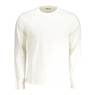 K-Way Homme, Tops, Blanc, Taille: 2XL T-shirt &agrave; Manches Longues avec Application de Logo