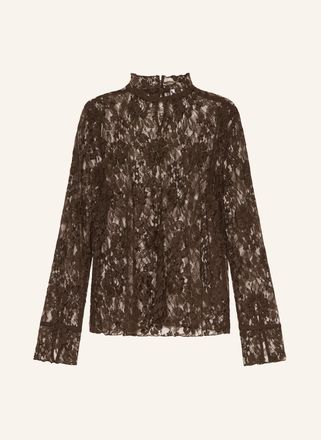 Darling Harbour Darling Harbour Blusenshirt Aus Spitze braun