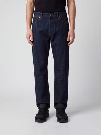 Stone Island Jean baggy &agrave; taille mi-haute en denim de coton