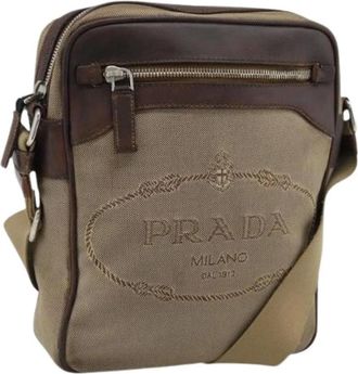Prada Pre-owned Sac bandouli&egrave;re vintage - Femme - Pre-owned - Beige - Taille: ONE Size