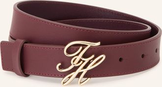 Tommy Hilfiger Lederg&uuml;rtel rot