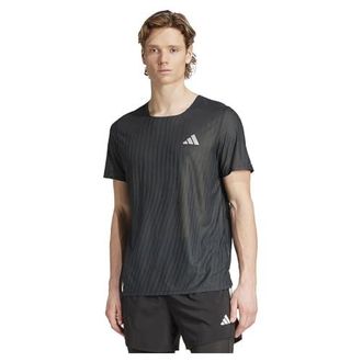 adidas Mens T-Shirt Adi365 Running Climacool+, Black/Grey Six, S