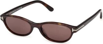 Tom Ford unisex, Accessoires, Brun, Taille: 52 MM Chloe-02 Lunettes de soleil