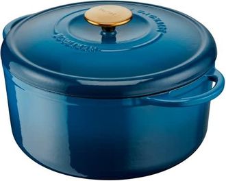 T-fal Pierre Gagnaire Cocotte en fonte dacier dia 29 cm, 7,4 L, Induction, Couvercle sp&eacute;cial condensation, R&eacute;tention de chaleur, Mijot&eacute;s, Cuisson douce, Car