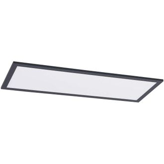 Lindby Lindby - Nelios LED-Deckenlampe, 4000K 80 x 30 cm - Schwarz, wei&szlig;