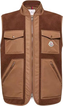 Moncler Homme, Vestes, Brun, Taille: 2XL L10911A0007189Bbg283 Vest