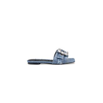 Dolce & Gabbana Denim Sandalen - - Shoes - Damen - Blau - 36 EU