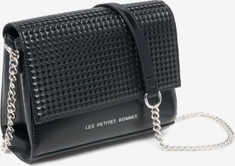 Les P'tites Bombes Sac Bandouliere Juline Umhängetasche, Banane, Schwarz