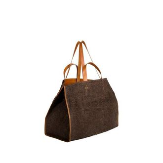 Jerome Dreyfuss Sac cabas L&eacute;on L en toile de laine