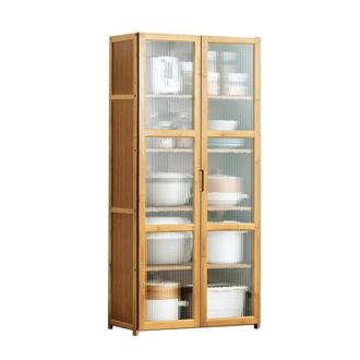 Generic Schmaler Aufbewahrungswagen, Doppelt&uuml;riger Wagen Mit Schmalem Spalt, Organizer-Schrank Mit Transparenter Schrankt&uuml;r, for Schmale W&auml;schebereiche Im Bad