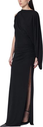 Andamane Femme, Robes, Noir, Taille: 36 FR Selene One Shoulder Maxi Dress