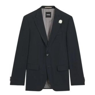 HUGO BOSS Melange Jacket - - Suits - Herren - Gr&uuml;n - L