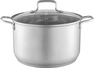 Ambition Kochtopf mit Glasdeckel 20 cm Hugo Plus 4,1 l Edelstahltopf Induktion alle Herdarten sp&uuml;lmaschinenfest