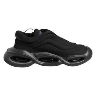 Dolce & Gabbana Womens Black Slip On Low Top Wave Sneakers Shoes Polyester Viscose