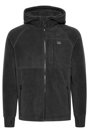 11 Project PRMichel Herren Fleecejacke Sweatjacke Jacke mit Kapuze Brusttasche hohem Kragen Rei&szlig;verschlusstaschen Regular fit, Gr&ouml;&szlig;e:L, Farbe:Forged Iron (193907