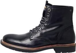 Jack & Jones Homme Jfwtanner Bottes en Cuir Bottines, Anthracite, 45 EU