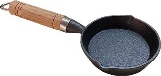 BESPORTBLE Kleiner Bratpfanne aus Eisen 13cm Leichte Tragbare Pfannkuchenpfanne f&uuml;r Camping und Outdoor Hitzebest&auml;ndig und Einfach zu Reinigen