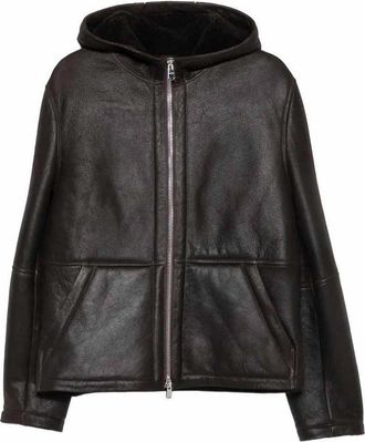 Dondup Manteau En Cuir - Marron